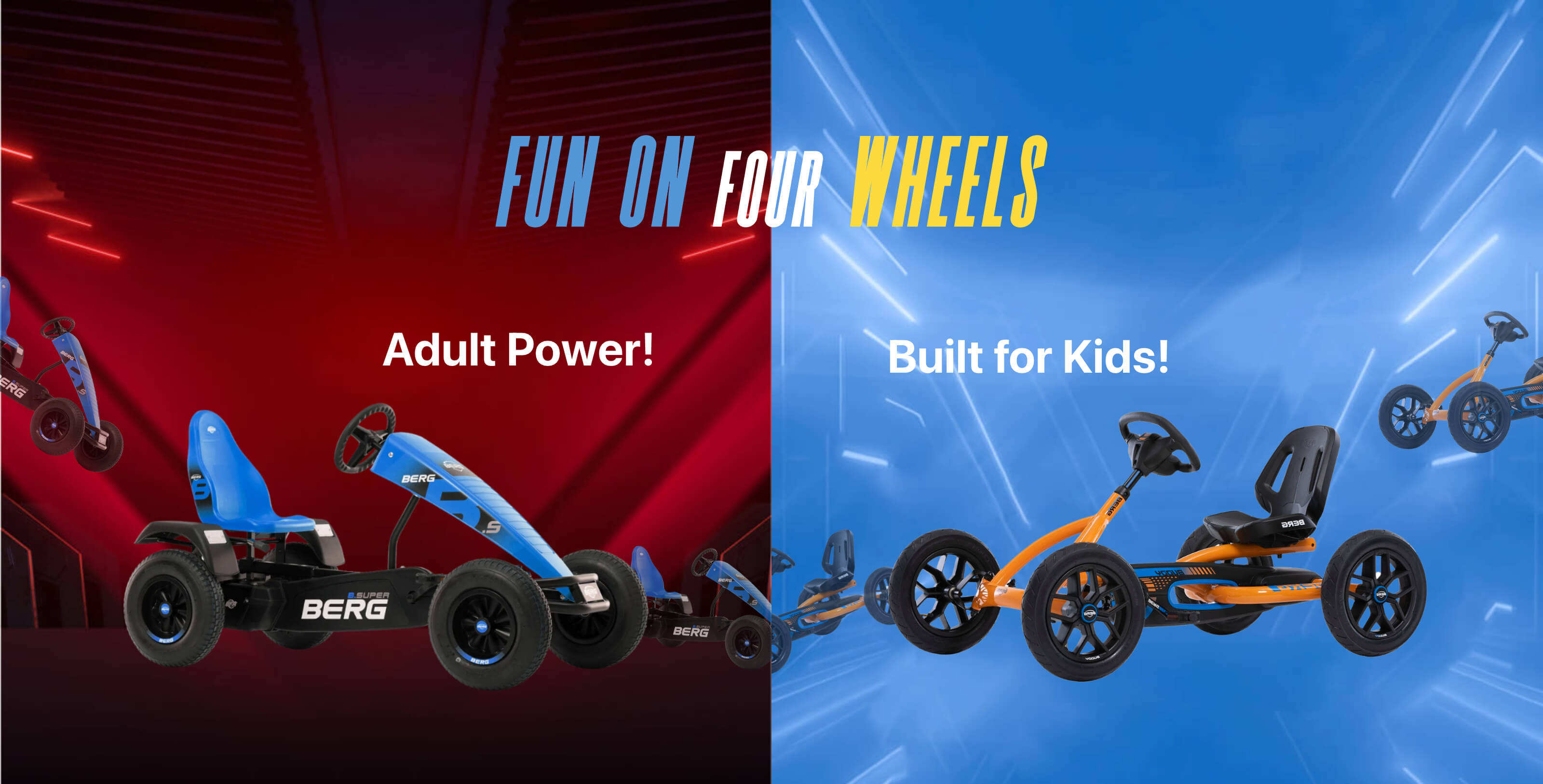 PedWay Go Kart | Safe Pedal Racing for Kids & Adults